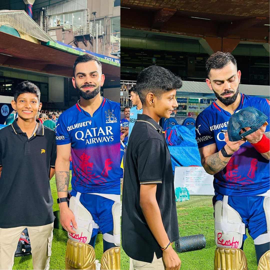 Virat Kohli's Heartwarming Encounter with U19 Women's Cricketer Before IPL Clash - SportsGAGA